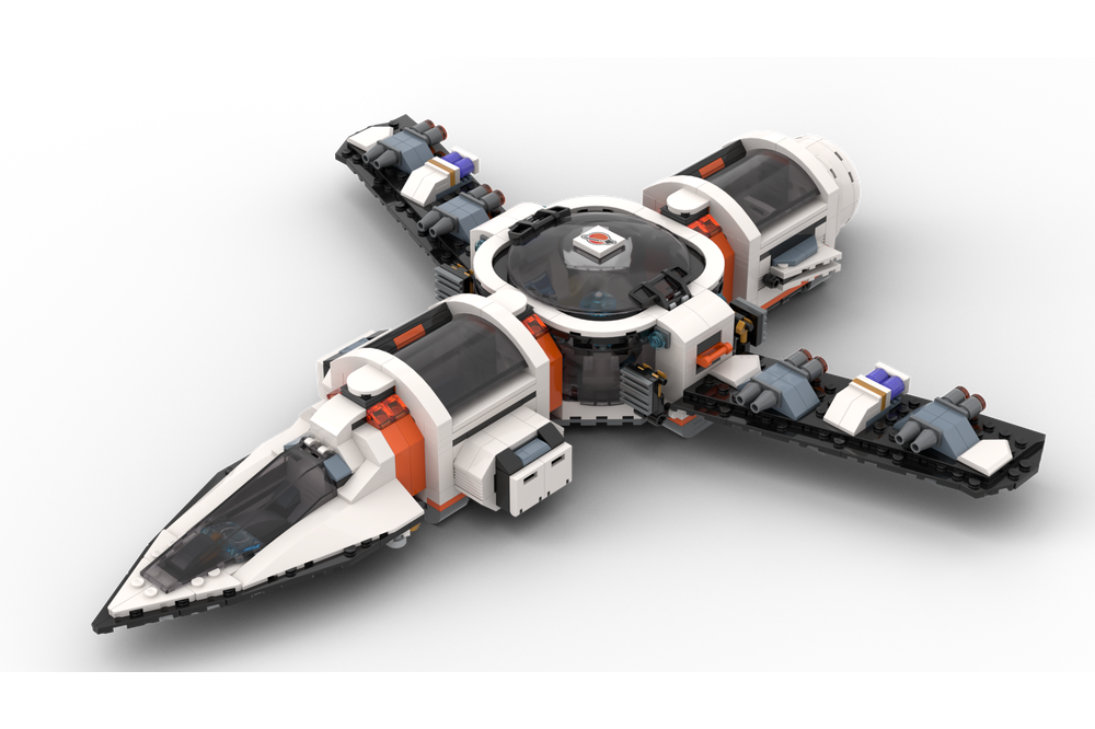 LEGO MOC Modular Spaceship Alpha by LCas89 | Rebrickable - Build with LEGO