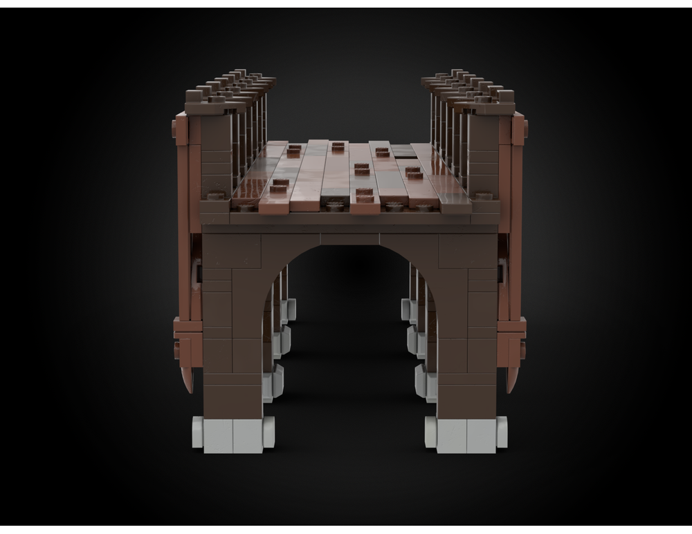 LEGO MOC Medieval Wooden Bridge by RustyDustyBricks | Rebrickable ...