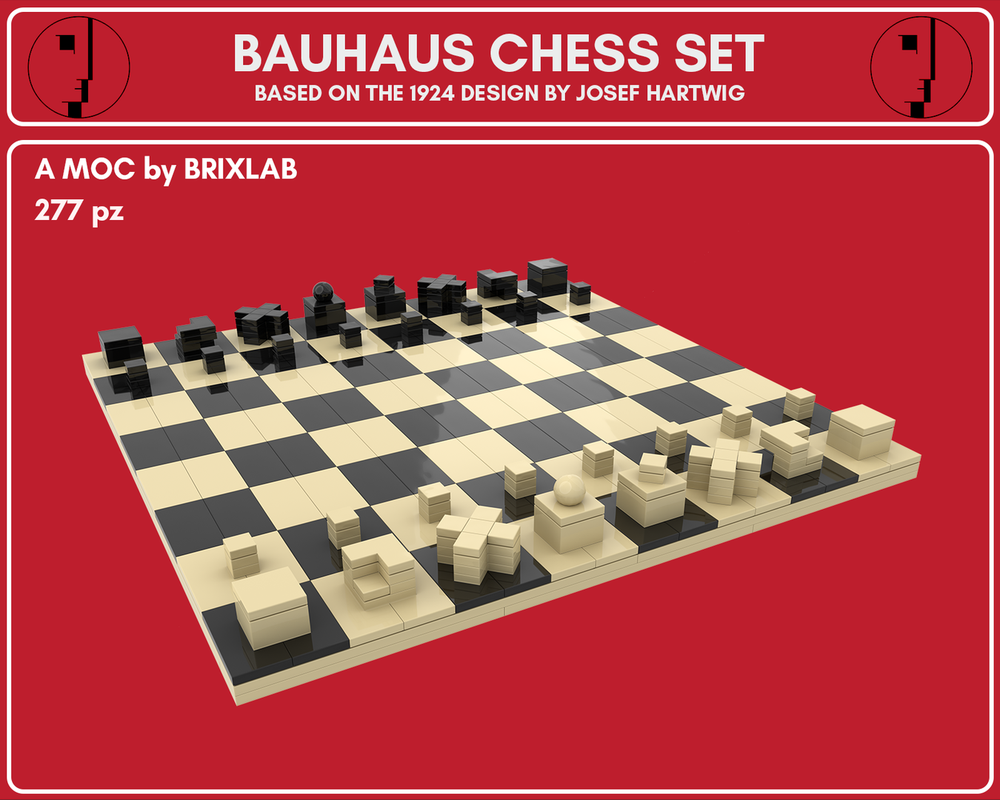 LEGO MOC Bauhaus Chess Set by BrixLab | Rebrickable - Build with LEGO