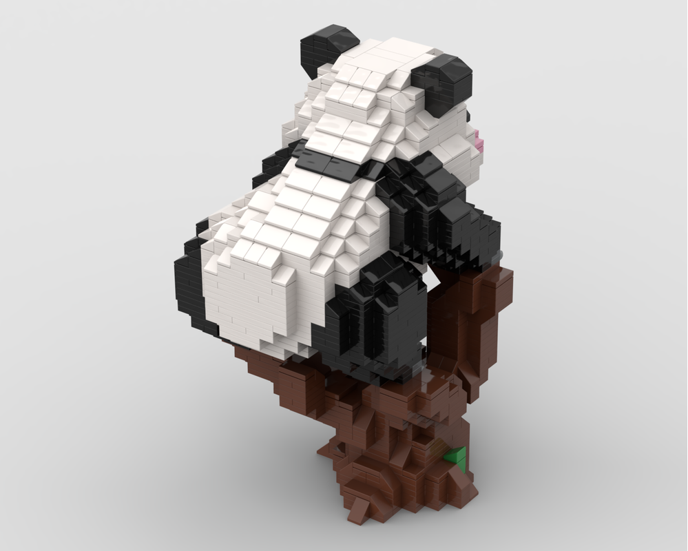 LEGO MOC-246908 Panda Climbing a Tree by stefception | Rebrickable ...