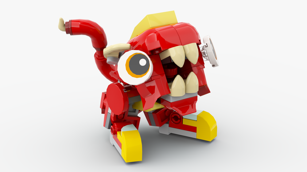 LEGO MOC Red Monster by Perlin | Rebrickable - Build with LEGO