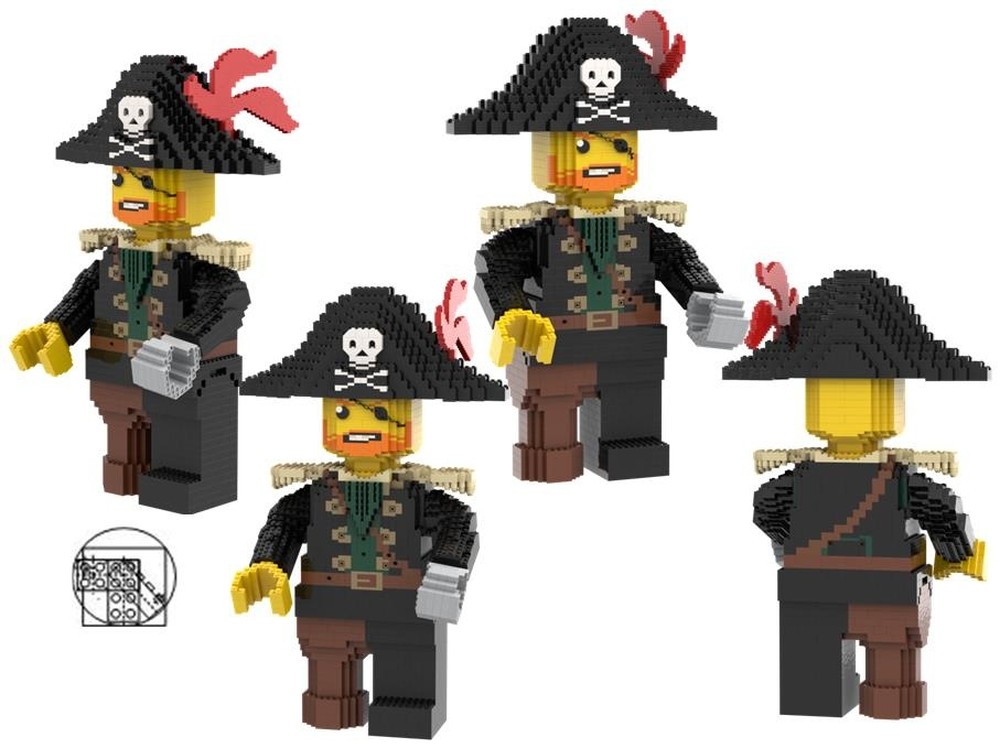 LEGO MOC Maxi figure Captain Red Beard - Captain Roger by ...