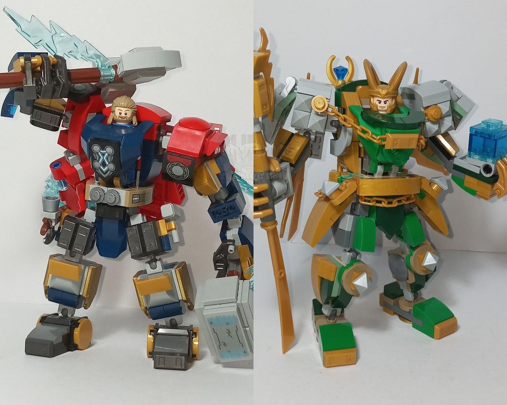 LEGO MOC-247061 Thor & Loki Mech Armor Bundle by Vintend0 | Rebrickable ...