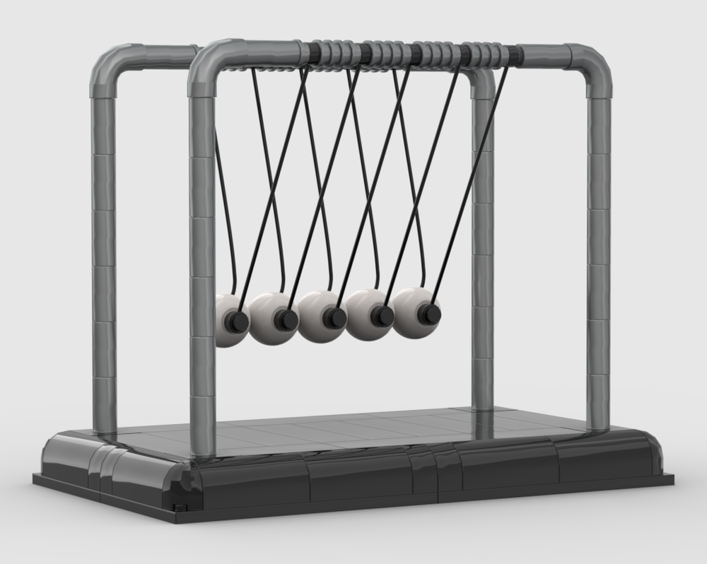 LEGO MOC Newton's Cradle by DailyWeeklyBuilds | Rebrickable - Build ...