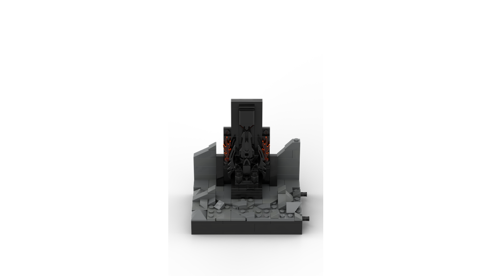 LEGO MOC Micro-scale Barad dur by Wedrh | Rebrickable - Build with LEGO