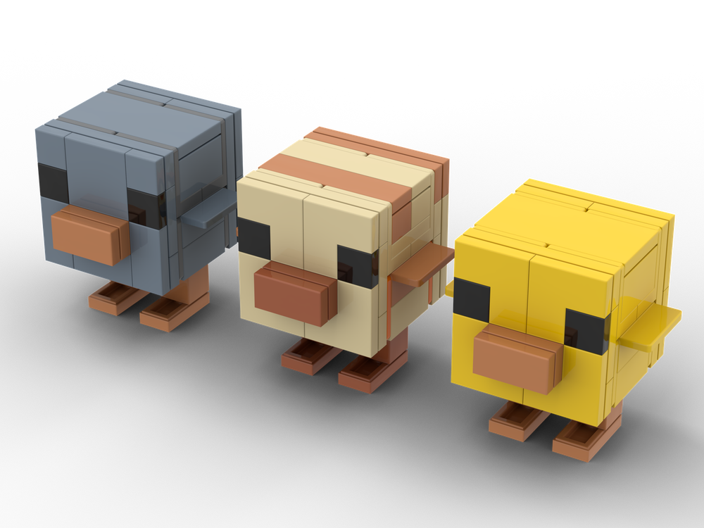 LEGO MOC 26.1 Baby Chickens by Thriplerex | Rebrickable - Build with LEGO