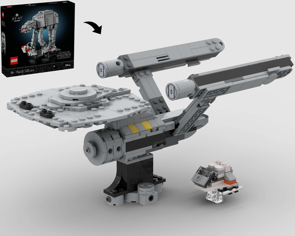 LEGO MOC-247351 USS Enterprise NCC-1701 Midi Scale - Alternate Build of ...