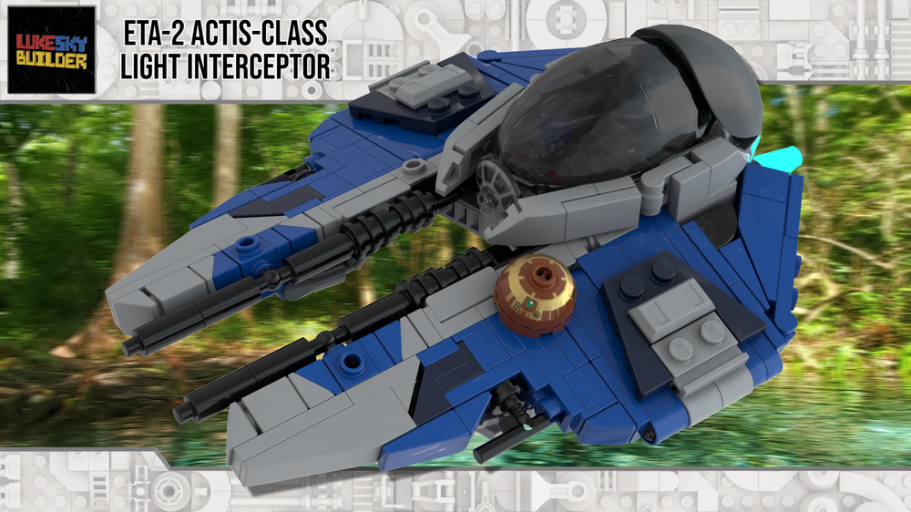 LEGO MOC-247363 Aayla Secura's Blue Eta-2 Actis-Class Interceptor by ...