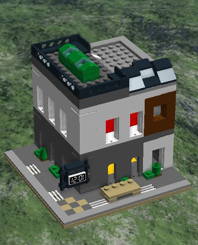Lego Moc Mini Brick Bank By Lenny Rebrickable Build With Lego