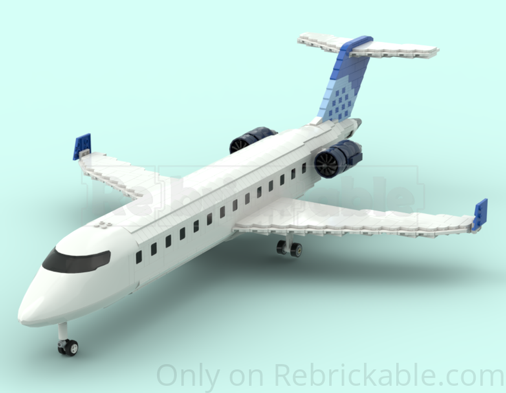 LEGO MOC CRJ-700 - United Airlines by JojoTheBuilder | Rebrickable ...