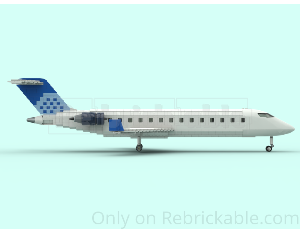LEGO MOC CRJ-700 - United Airlines by JojoTheBuilder | Rebrickable ...