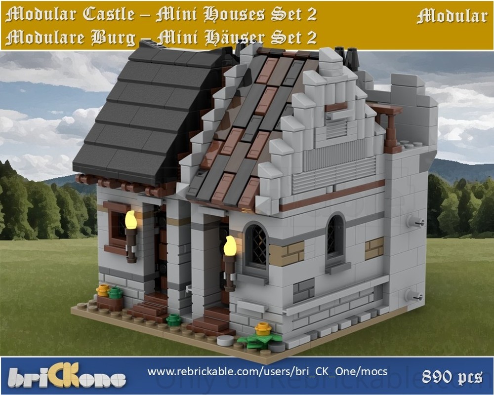 LEGO MOC-247558 Modular Castle Mini Houses Set 2 - Mini Häuser Set 2 by ...