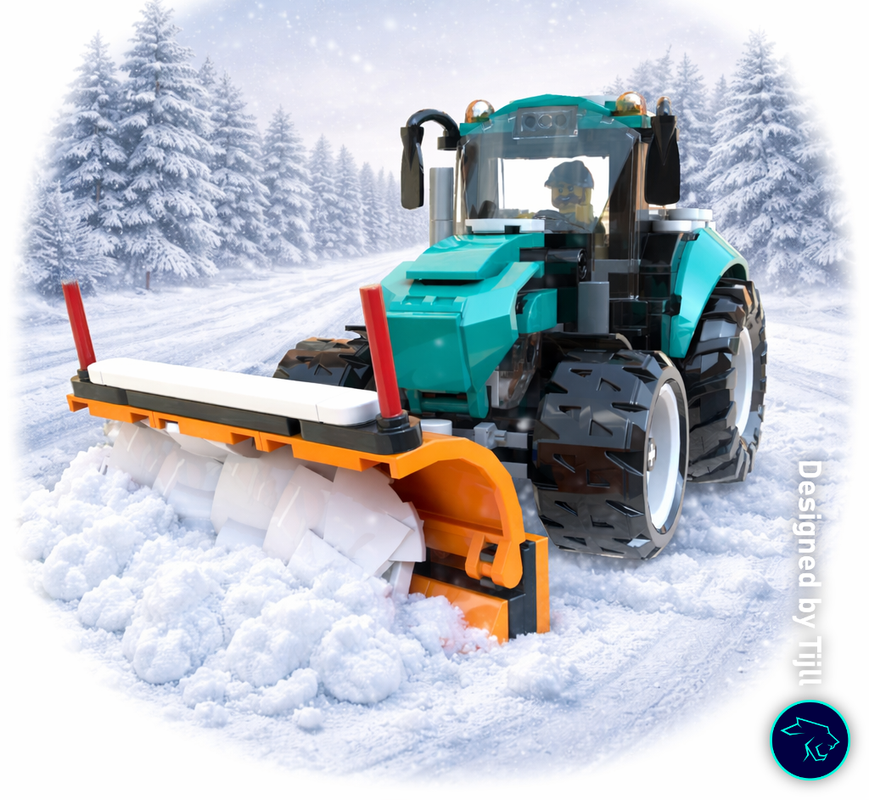 LEGO MOC-247669 Tractor 60498 Snowplow Attachment by Tijll ...