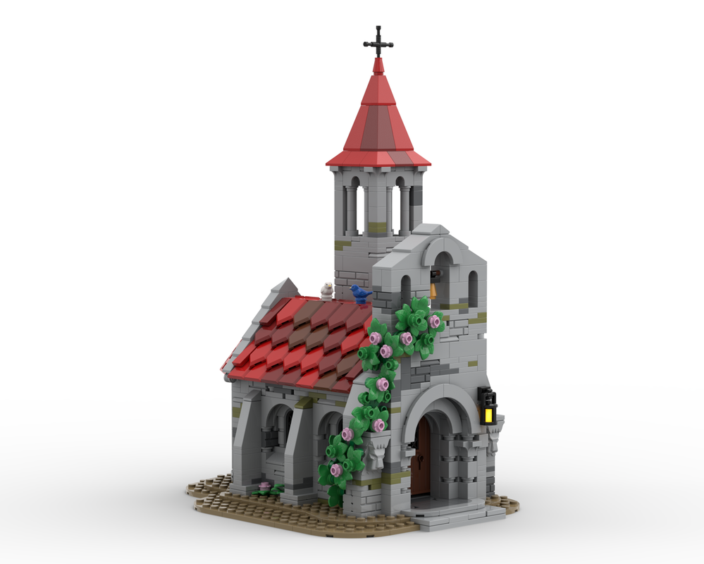 LEGO MOC Medieval village church by Vuzi | Rebrickable - Build with LEGO