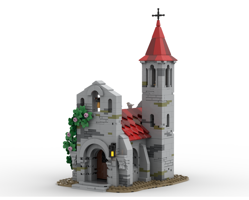 LEGO MOC Medieval village church by Vuzi | Rebrickable - Build with LEGO