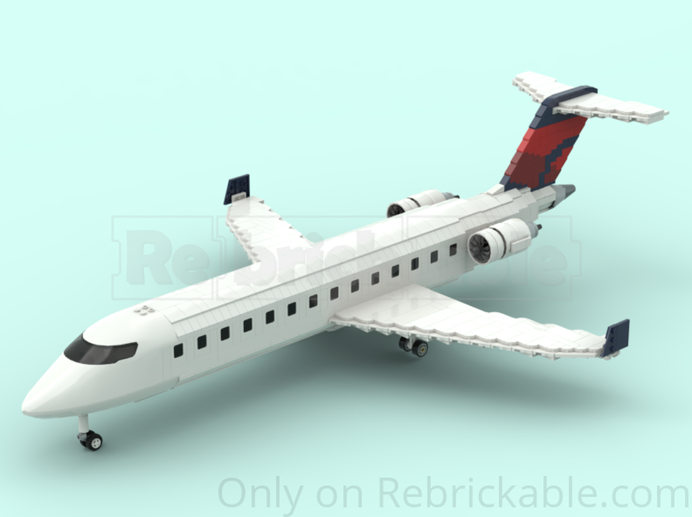 LEGO MOC CRJ-700 - Delta Airlines by JojoTheBuilder | Rebrickable ...