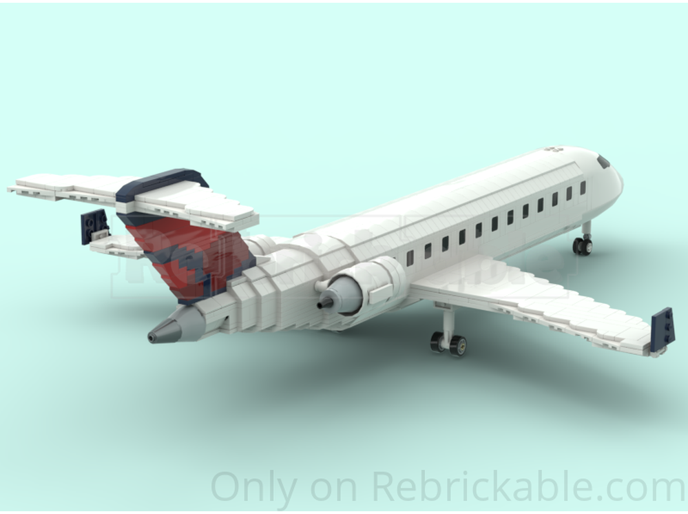 LEGO MOC CRJ-700 - Delta Airlines by JojoTheBuilder | Rebrickable ...