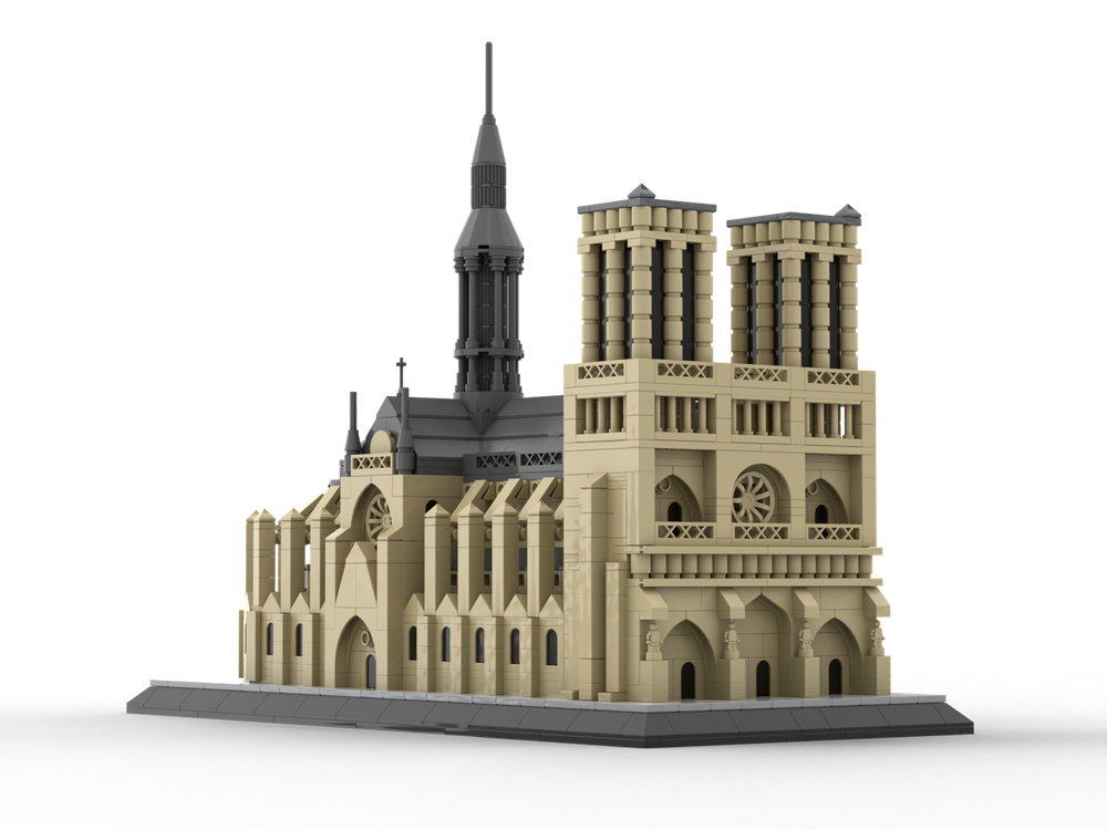 LEGO MOC Notre Dame de Paris by FredL45 | Rebrickable - Build with LEGO