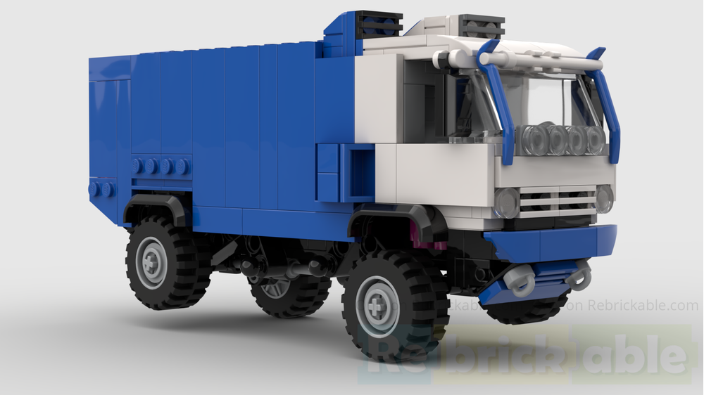 LEGO MOC Dakar rally truck with rubber belt suspension by phigeon ...