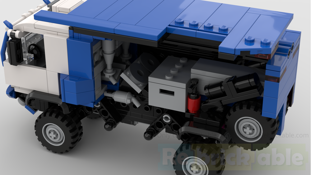 LEGO MOC Dakar rally truck with rubber belt suspension by phigeon ...
