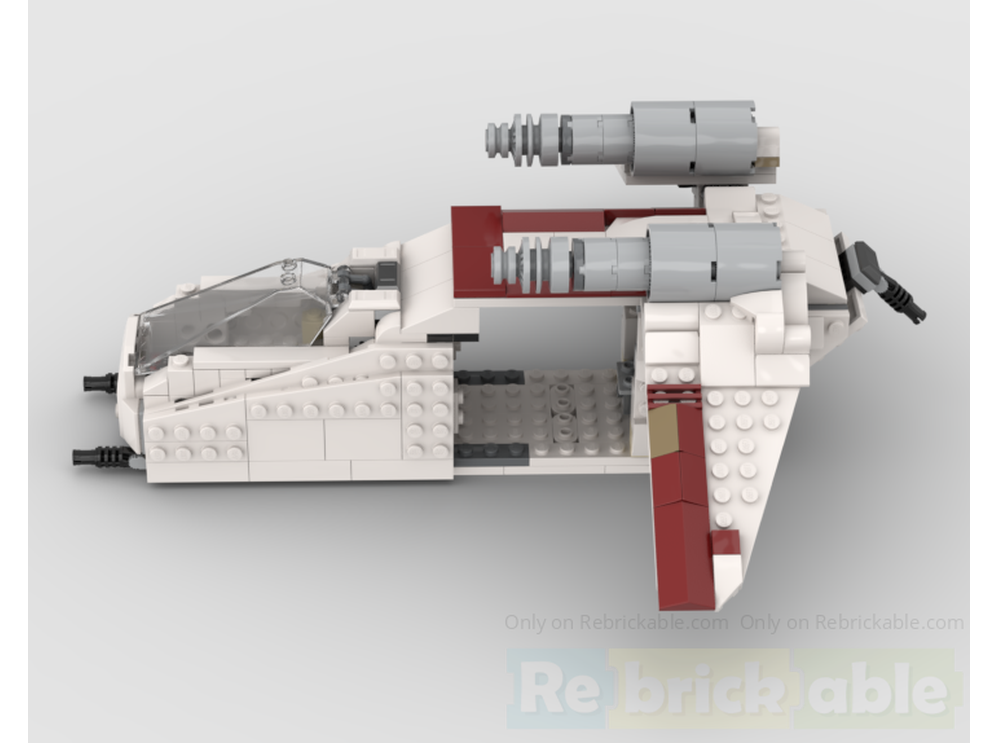 LEGO MOC 75393 Republic Gunship - Built using only the parts from the X ...