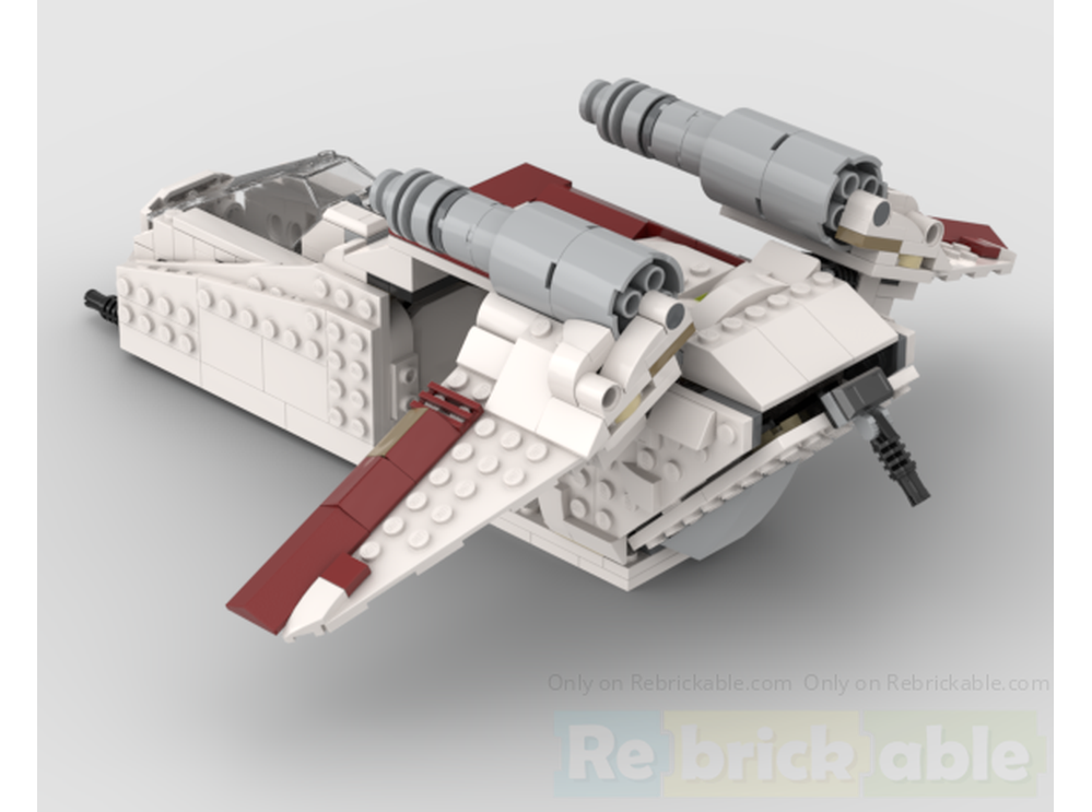 LEGO MOC 75393 Republic Gunship - Built using only the parts from the X ...