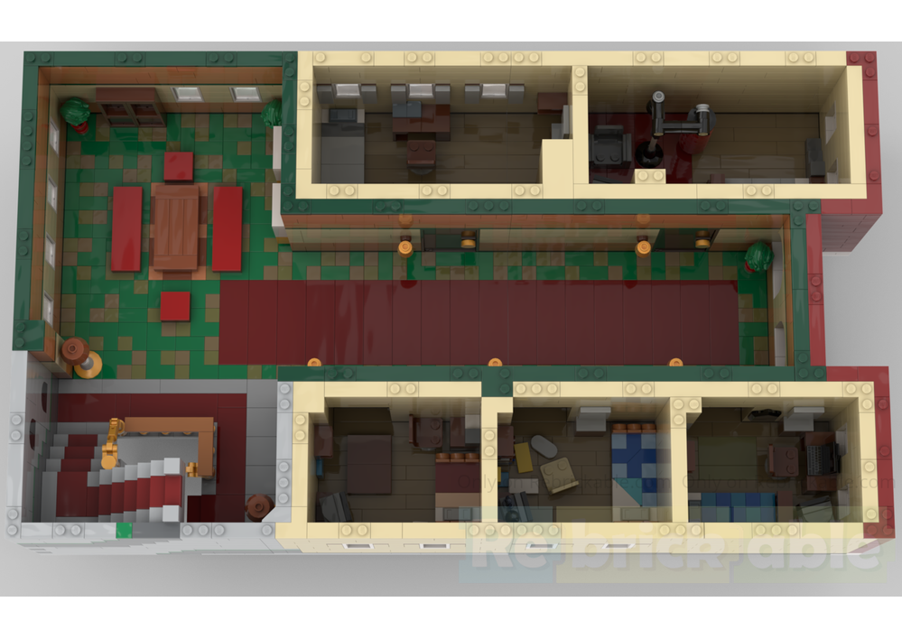 LEGO MOC-247879 Iwatodai Dorm Modular Part 2 (First floor) - Persona 3 ...