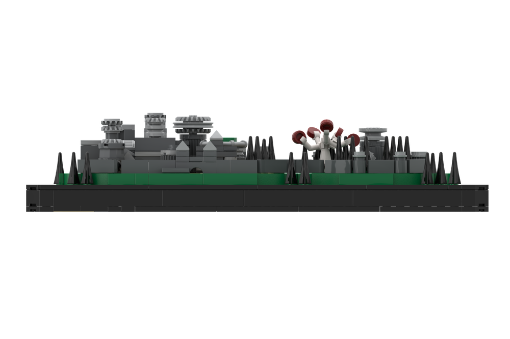 LEGO MOC Microscale Winterfell, based on the Game of Thrones opening by ...