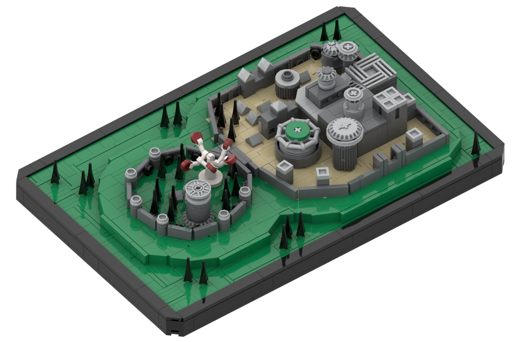 LEGO MOC Microscale Winterfell, based on the Game of Thrones opening by ...