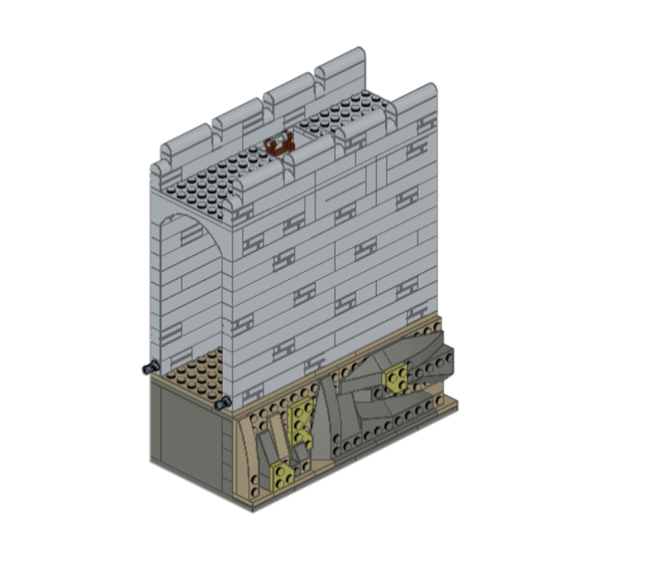LEGO MOC Castle Wall by BanthaBricks2022 | Rebrickable - Build with LEGO