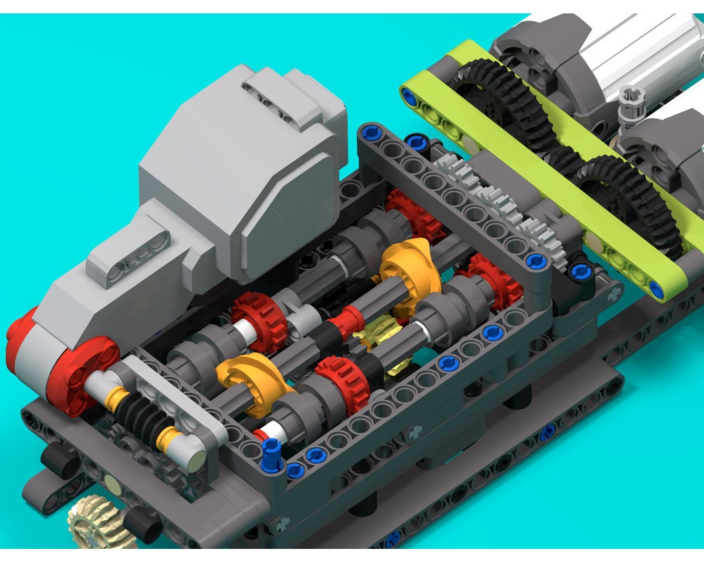 LEGO MOC 4-speed RC transmission with Chiron selectors by Artem 16 ...