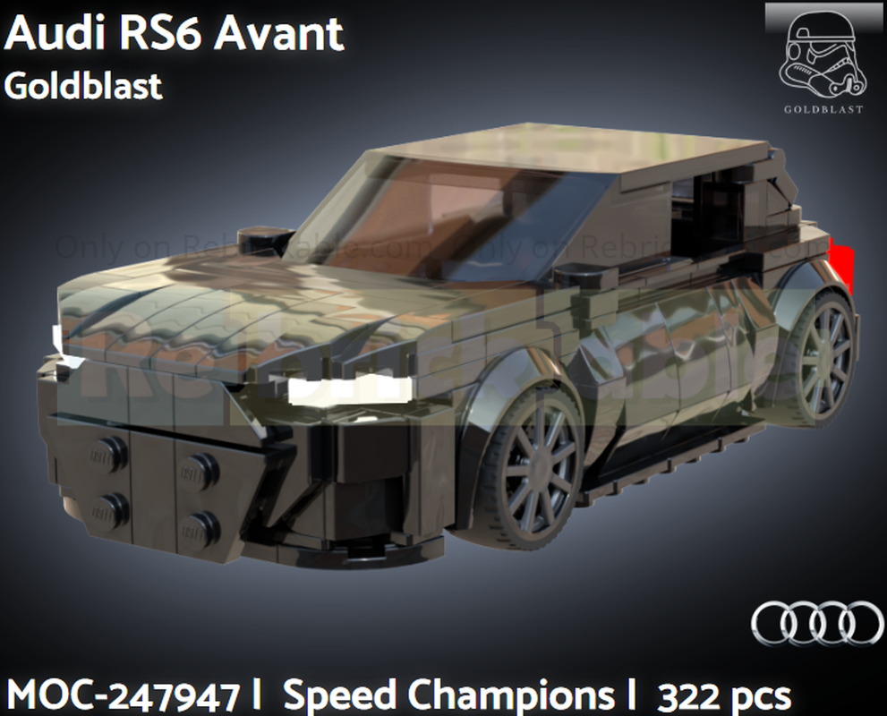 LEGO MOC Audi RS6 Avant by Goldblast | Rebrickable - Build with LEGO