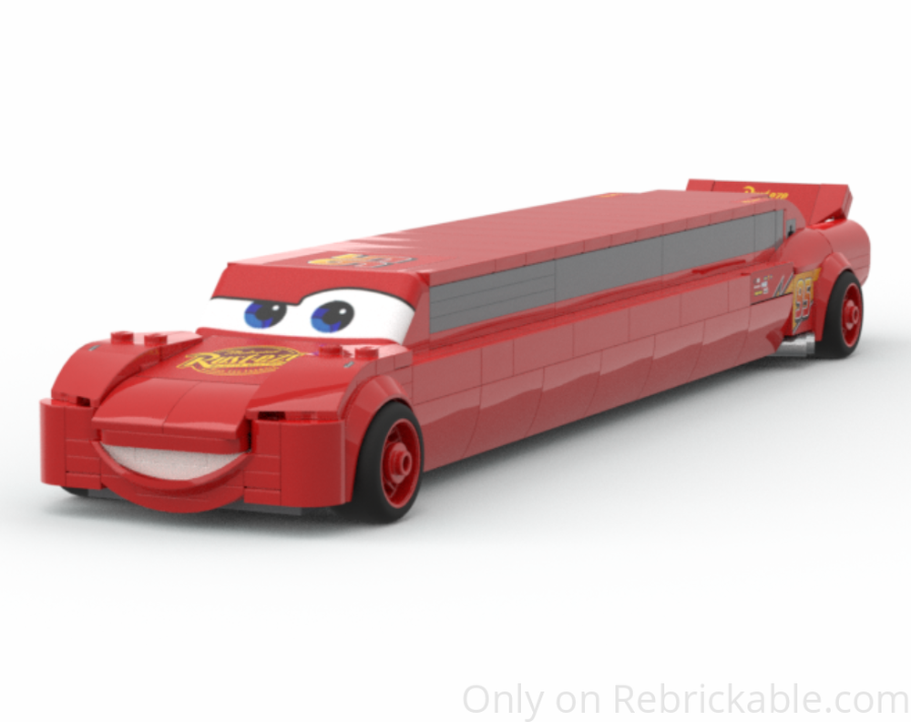 LEGO MOC 77255 Lightning McQueen Limo by Woeff Bricks | Rebrickable ...