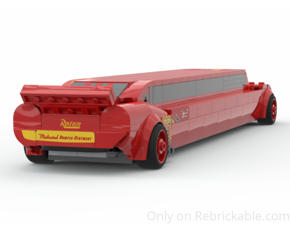 LEGO MOC 77255 Lightning McQueen Limo by Woeff Bricks | Rebrickable ...