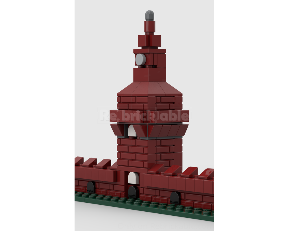 LEGO MOC Sforza Castle in Milan, Front Facade by Artaemio | Rebrickable ...