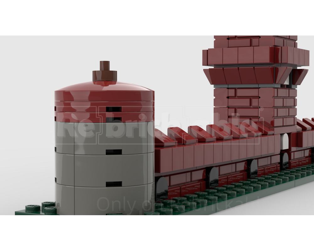 LEGO MOC Sforza Castle in Milan, Front Facade by Artaemio | Rebrickable ...