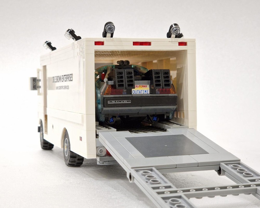 LEGO MOC 77256 Time Machine with Folding Wheels + Studless Hood Option ...