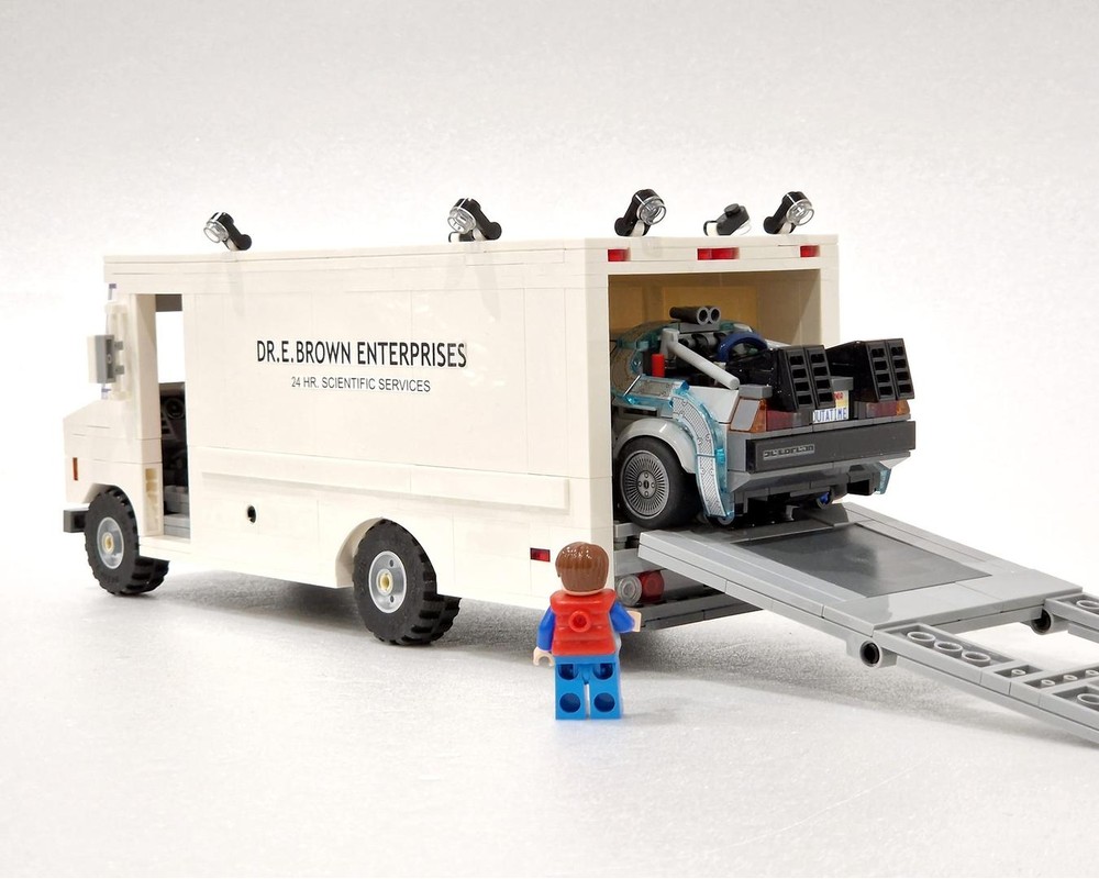 LEGO MOC-248059 77256 Time Machine with Folding Wheels + Studless Hood ...