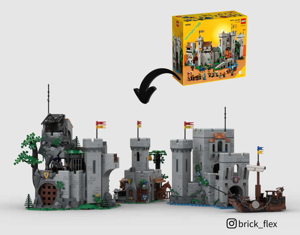 LEGO MOC-248087 10305 : Three Fortresses and Raider Skiff (expansion ...