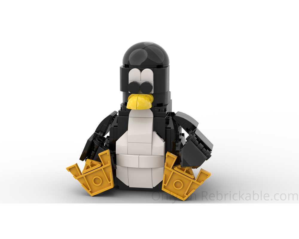 LEGO MOC (Linux) Tux - Penguin Mascot by IzzyDesigns | Rebrickable ...