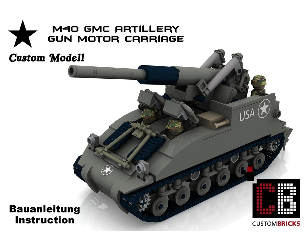 LEGO MOC Custom WW2 M40 GMC - Gun Motor Carriage by CustomBricks_WW2 ...