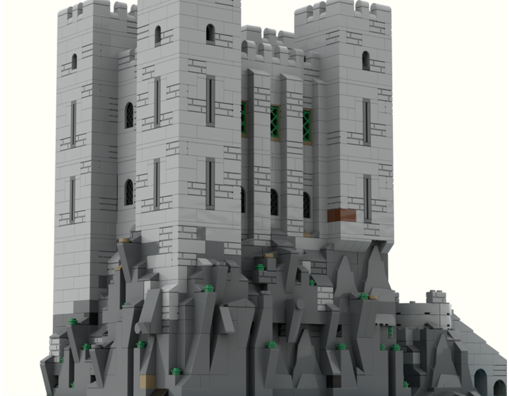 LEGO MOC-248122 Great Keep on the Cliff by Longsword | Rebrickable ...