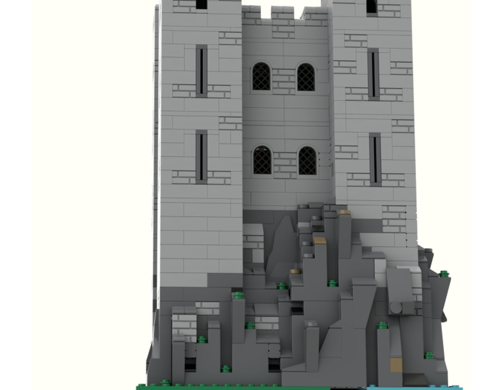 LEGO MOC Great Keep on the Cliff by Longsword | Rebrickable - Build ...