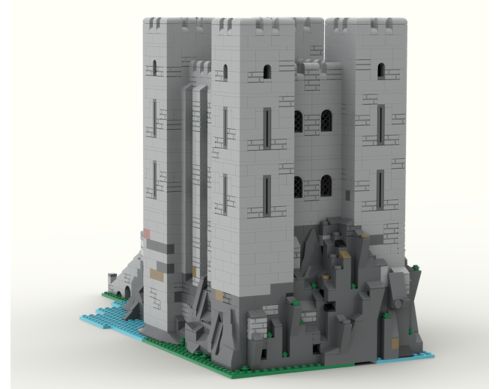 LEGO MOC Great Keep on the Cliff by Longsword | Rebrickable - Build ...
