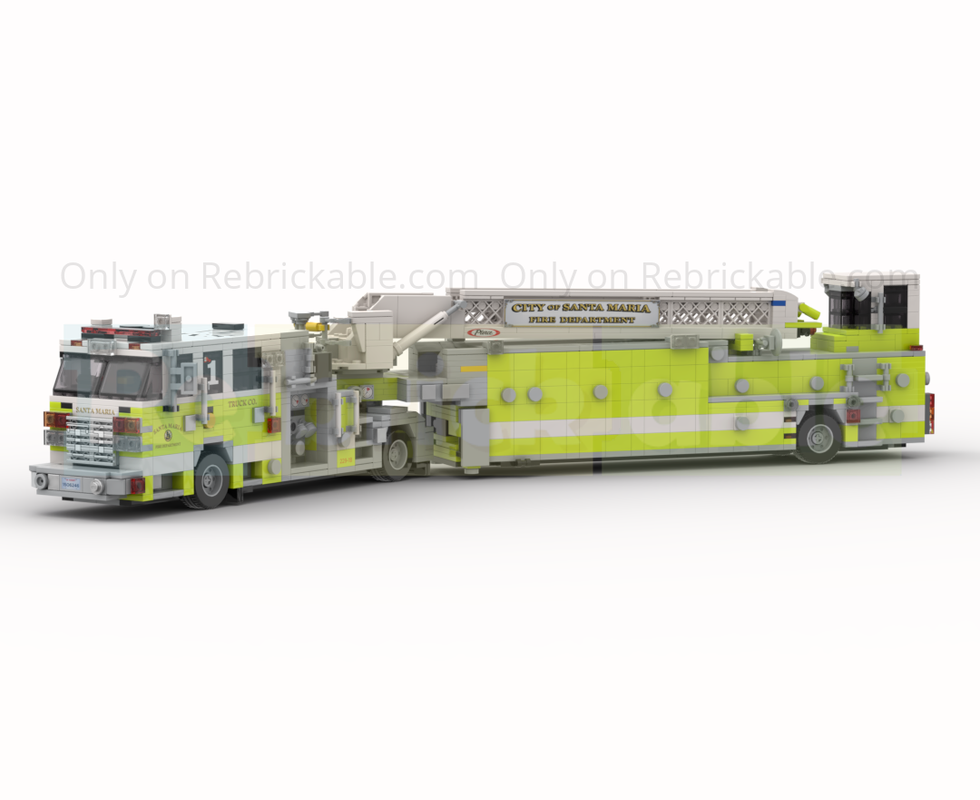 LEGO MOC-248162 2018 Pierce Arrow XT Tiller Santa Maria FD by Silver ...