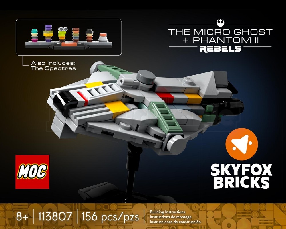 LEGO MOC SW Micro Ghost + Phantom II + The Spectres from Rebels/Ahsoka ...