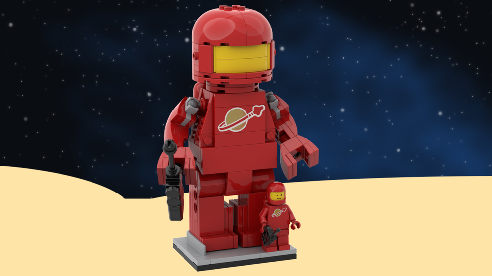 LEGO MOC-248313 Classic Space Reimagined: Upscaled Medium-Sized Figure ...