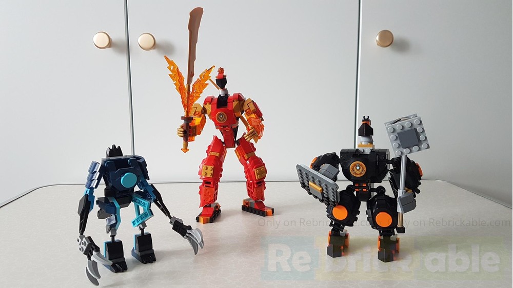 LEGO MOC Lava mech, dwarf mech and wolf mech by Somehow Bricks ...