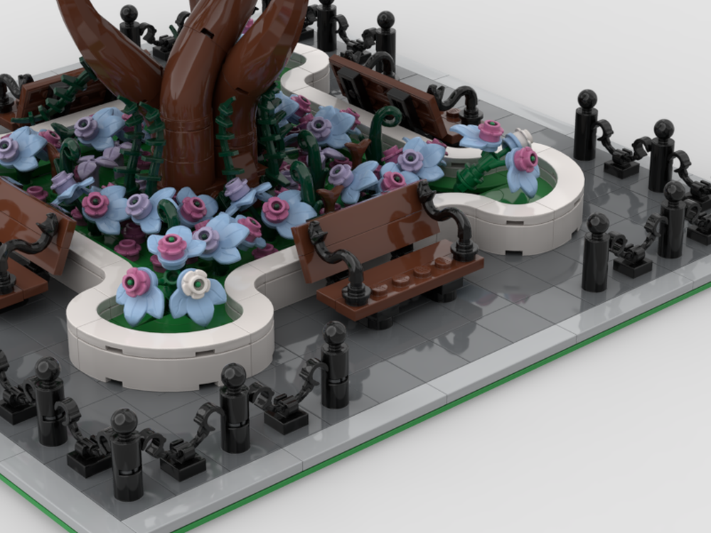 LEGO MOC Modular Park by bergebricks | Rebrickable - Build with LEGO