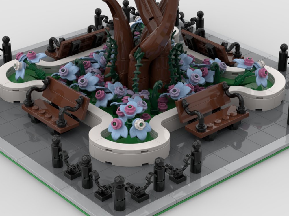 LEGO MOC-248369 Modular Park by bergebricks | Rebrickable - Build with LEGO